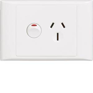 Gpo socket outlet single 15a HAGWBP115S - Sydney Building Materials